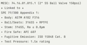MESC Code - Material and Equipment Standard Guide
